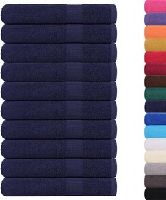 Saunové osušky FROGN 10 ks tmavě modré 80x200 cm 360 g/m² 136793
