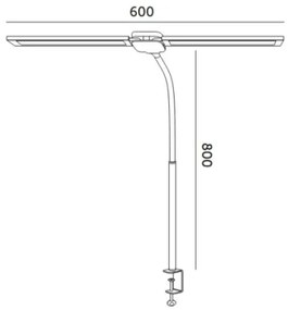 LED Stmívatelná stolní lampa USB TENUIX DUO LED/14W/5V 3000-6000K černá