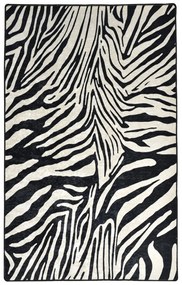 Koberec Zebra 160x230 cm bílý/černý
