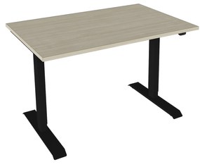 NOBL Dynamic Elektr. nastavitelný polohovací stůl 120x80 Dynamic Dekor stolové desky: akát, Barva podnože: černá
