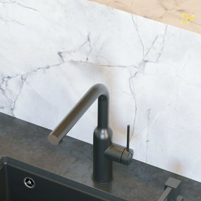 Kuchyňská dřezová baterie QUADRON ANGELINA Q LINE s výsuvnou hubicí černá matná