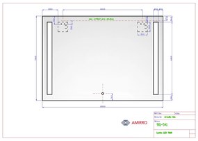 Zrcadlo do koupelny s LED osvětlením - 100 x 70 cm se senzorem - Lumina Senzor LED