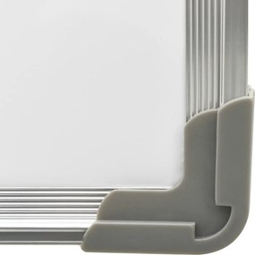 vidaXL Bílá magnetická tabule stíratelná za sucha 90 x 60 cm ocel [146633]