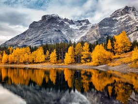 Vícedílný obraz Národní Park Banff V Kanadě Nedostatek Nedostatek Přírodní plátno 120x90