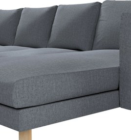 Potah na pohovku IKEA Norsborg 4-místná se šezlongem barva šedá látka pletený vzor