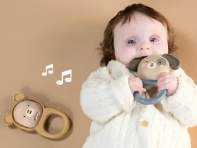 TAF TOYS Chrastítko Sound Discovery Duo Bell  Clapper / Sada 2 ks / Si