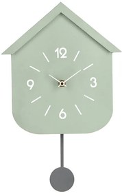 Nástěnné hodiny s kyvadlem pendulo zelené MUZZA