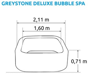 Marimex Vířivý bazén Greystone Deluxe Bubble Spa 4 11400262