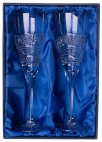 Onte Crystal Bohemia Crystal ručně broušené sklenice na bílé víno Kometa 260 ml 2KS