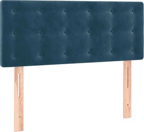 Box spring postel s matrací tmavě modrá 120 x 200 cm samet 3141537