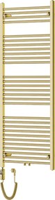 Mexen Mars, elektrické topné těleso 1500 x 600 mm, 600 W, zlatá lesklá, W110-1500-600-2600-50