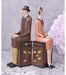 Ručně malované zarážky na knihy cestující Orient Expressu 32 cm