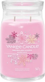 Yankee Candle vonná svíčka Signature ve skle velká Snowflake Kisses 567g