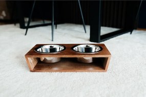 Dřevěný set misek s podstavcem pro psa Dog Fantasy – Plaček Pet Products