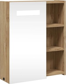 vidaXL Koupelnová zrcadlová skříňka s LED osvětlením 45x13x52 cm [357968] Barva: Bílá