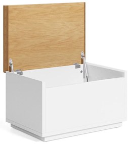Truhla v dekoru dubu v přírodní barvě 60x35 cm Abilen – Kave Home
