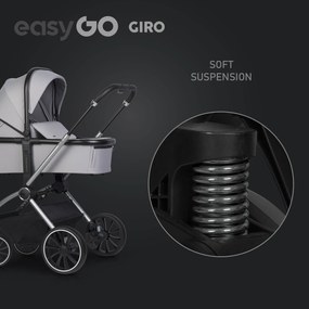 Kombinovaný kočárek EasyGo Giro 2v1 Cloudy Gray