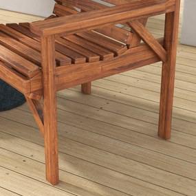 3dílná dřevěná bistro souprava Sada zahradního nábytku odolná proti povětrnostním vlivům s lamelovou konstrukcí Otvor pro slunečník s uhlíky