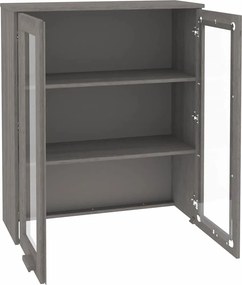 Nástavec na komodu HAMAR světle šedý 85 x 35 x 100 cm borovice 340507