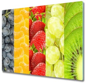 Skleněné deska do kuchyně Barevné ovoce 60x52 cm