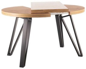 MAXIVA Jídelní stůl rozkládací - GALAXY, 100/168x100, dub artisan/černá