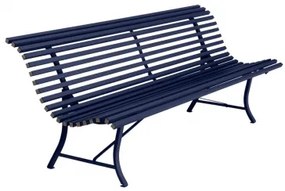 Louisiane Steel Bench 200 cm tmavě modrá Fermob