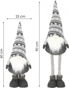 Skřítek GNOM se zimní čepicí 86 cm