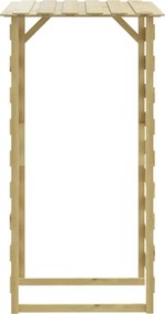 vidaXL Pergola se střechou 100 x 90 x 200 cm impregnované borové dřevo [318380]