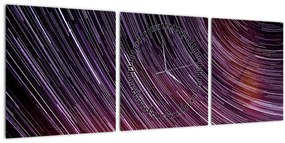 Obraz rozmazaných hvězd na oblozeObraz rozmazaných hviezd na oblohe (s hodinami) (90x30 cm)