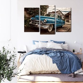Vícedílný obraz Modrý Cadillac Eldorado Z Roku 1953 Nedostatek Nedostatek Plátno Canvas 60x40
