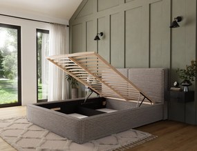 Pesillo postel + Dřevěný rám/Standardní zdvih/kontejner 140x200