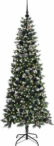 Umělý vánoční stromeček Zelená 210 cm PVC, plast a ocel 3395833