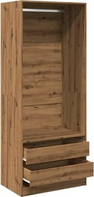 Šatní skříň dub artisan 80 x 50 x 200 cm kompozitní dřevo 3307755