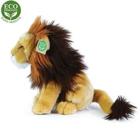 RAPPA Plyšový lev sedící 25 cm / ECO-FRIENDLY / od 0 měsíců