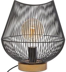 Drátěná stolní lampa Jena 28 cm černá