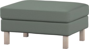 Potah na podnožku IKEA Karlstad barva zelená látka pletený vzor