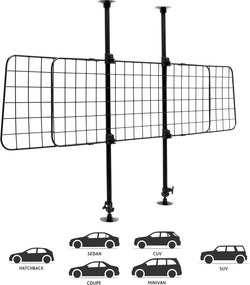 Mříž do auta pro přepravu psa fudajo – 72-136 cm, 118-128,5 cm (61941)