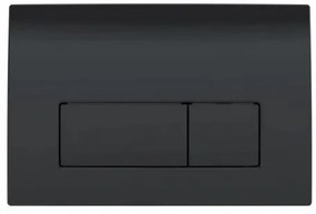 Závěsný set GEBERIT Duofix Basic+ WC LENA Rimless 48 x 36 cm + pomalu padající deska Slim, černá, 3322XX85+39010185