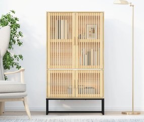 vidaXL Highboard 70 x 35 x 125 cm kompozitní dřevo [352139] Barva: Hnědá