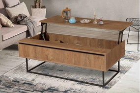 Designový konferenční stolek Gabryle 120 cm vzor ořech