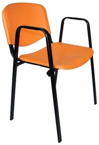 Konferenční židle ISO plastová s područkami RAL-2003