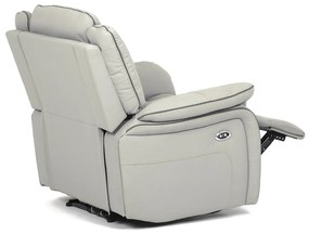 AUTRONIC TV a relaxační křeslo s elektrickým ovládáním, potah ekokůže v odstínu lanýž TV-4119 LAN
