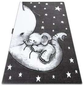 Dětský kusový koberec PETIT Slůňata šedý Rozměr: 140x190 cm