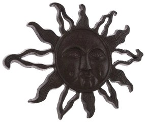 Černá venkovní litinová nástěnná dekorace Dakls Sunshine