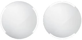 Nimco Zrcadla - Koupelnové podsvícené LED zrcadlo 600 mm, kulaté, aluminium ZP 16000R