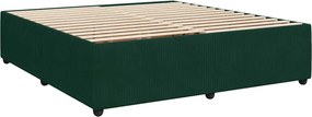 Box spring postel s matrací tmavě zelená 180x200 cm samet 3287803