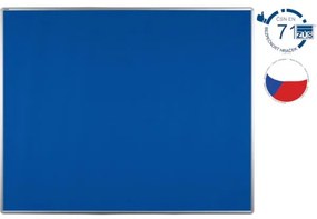Textilní nástěnka EkoTAB 150 x 100 cm - modrá