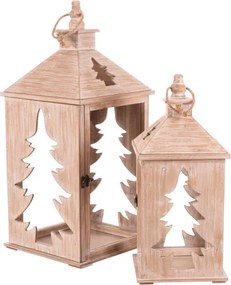 Set dvou luceren domeček hnědý DA220 (2 ks)
