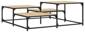 Konferenční stolek dub sonoma 107x107x40 cm kompozitní dřevo - Default Title