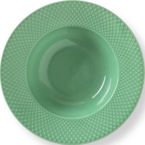 Hluboký talíř Rhombe zelený